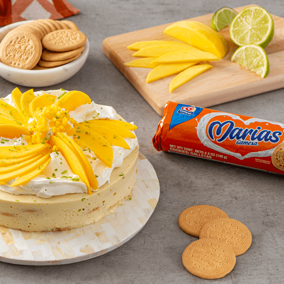 Marias Gamesa® Mango-Lime Cookie Cake | FLVR
